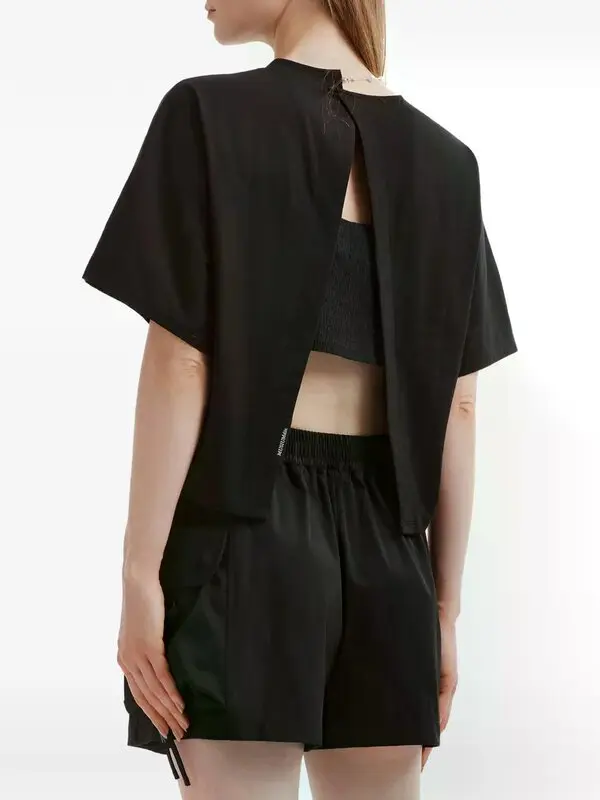 MUSIUM DIV. Embellished Open-back T-shirt - Black