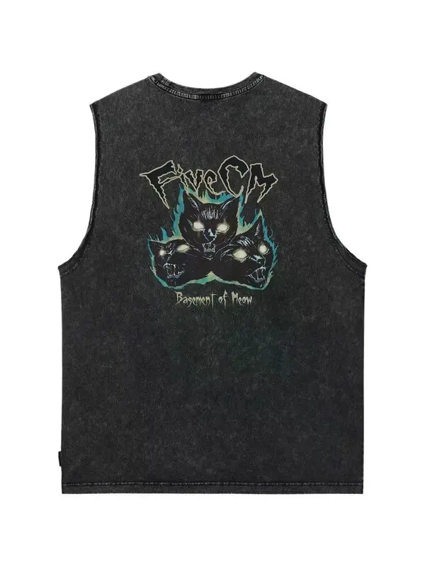 FIVE CM Graphic Cotton Tank Top