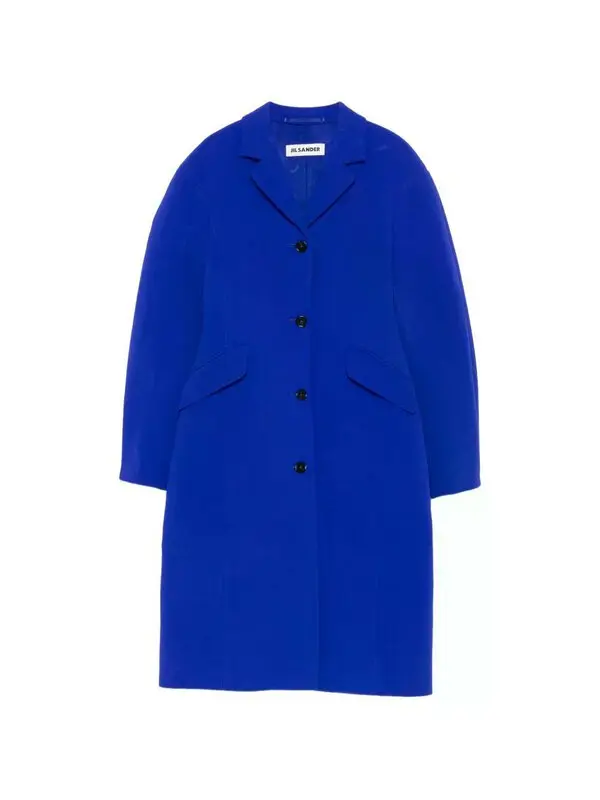 JIL SANDER Button-up Felted Coat