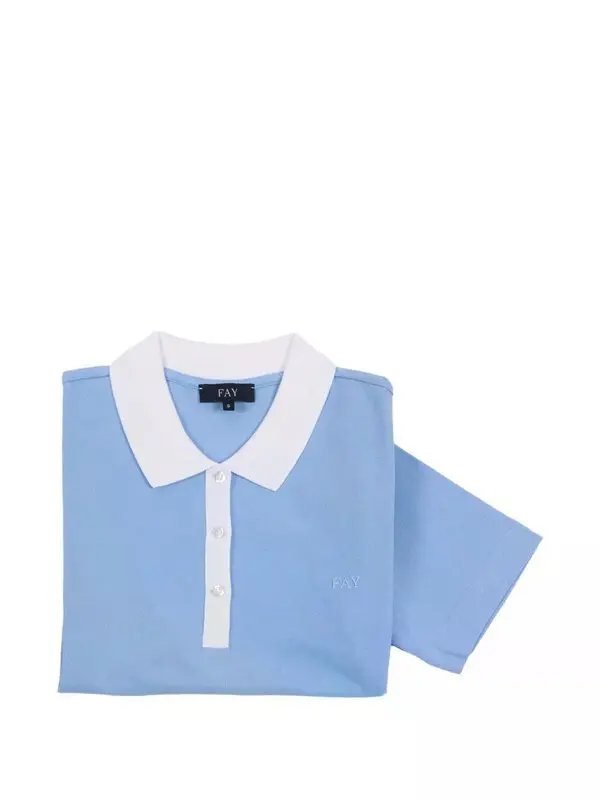 FAY Logo-embroidered Polo Top