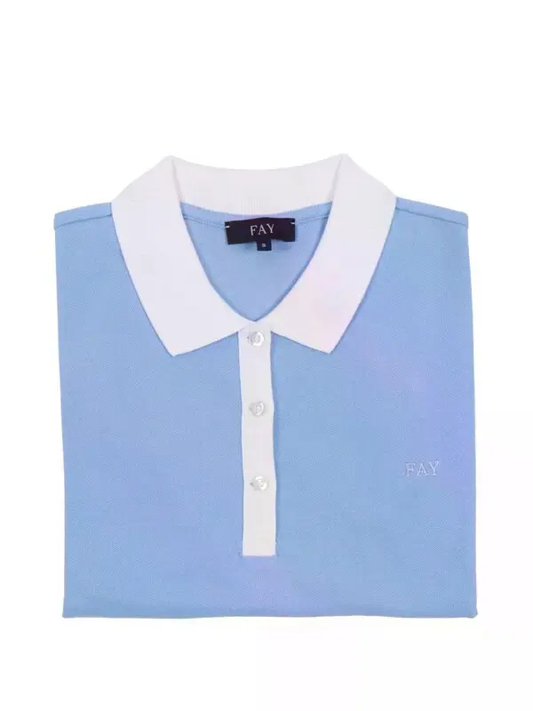 FAY Logo-embroidered Polo Top