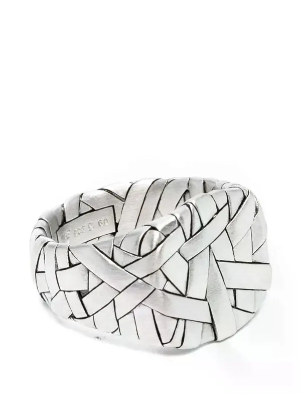 Tom Wood Quilt Ring - Silver