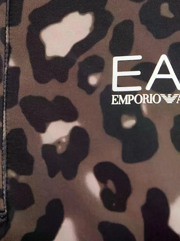 EA7 Leopard-print Base Layer - Brown