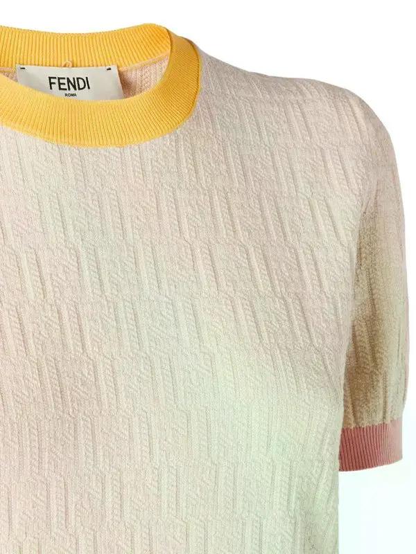 Fendi Textured Knit T-shirt