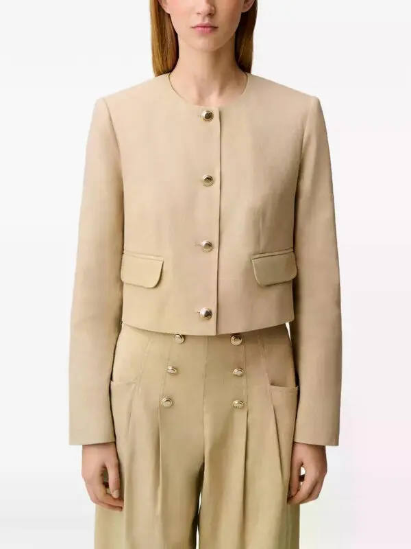 Claudie Pierlot Cropped Buttoned Jacket