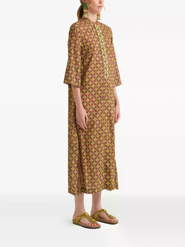 Malìparmi Guru-collar Midi Dress