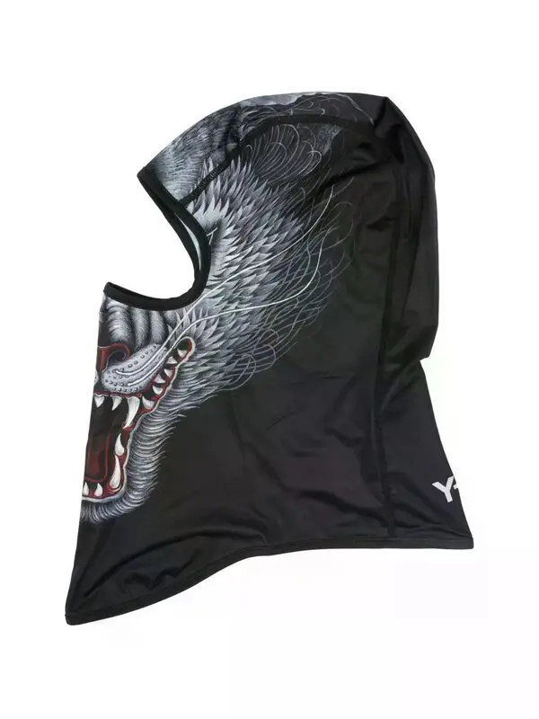 Y3 Graphic Balaclava - Black