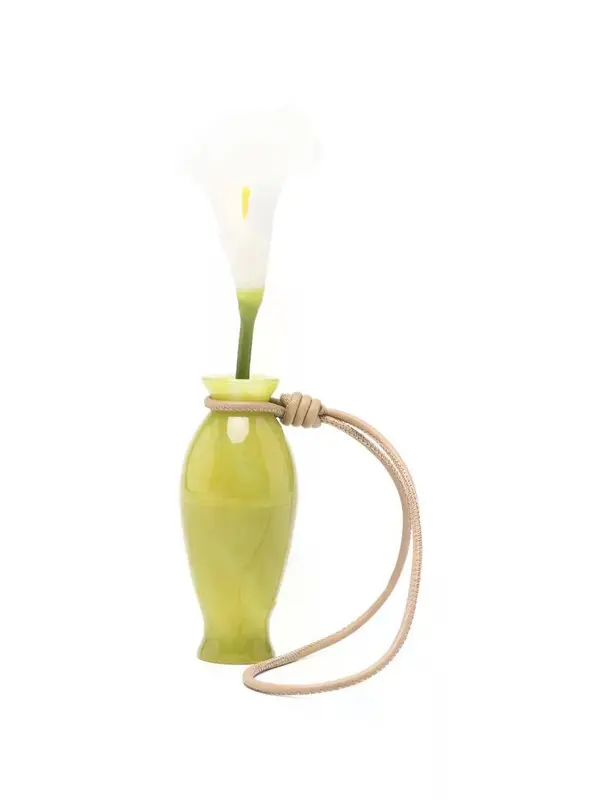 Cult Gaia Florence Knotted Vase Bag Charm - Green
