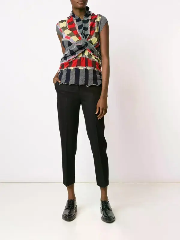 Junya Watanabe Multicoloured Patchwork Sleeveless Top