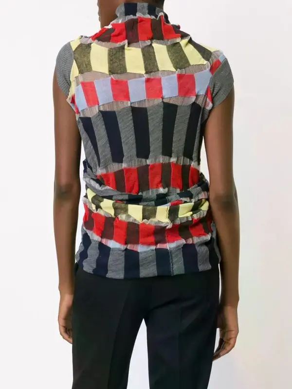 Junya Watanabe Multicoloured Patchwork Sleeveless Top