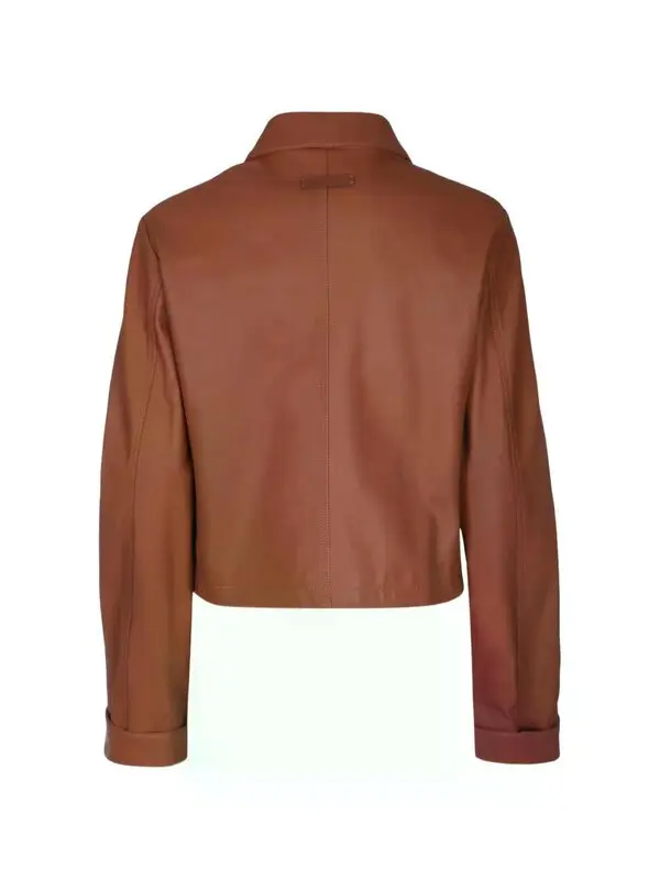 Jacob Cohen Cropped Leather Jacket