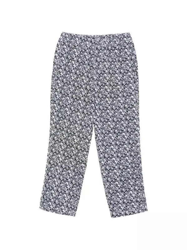 StÜssy Skull-pattern Trousers - Black