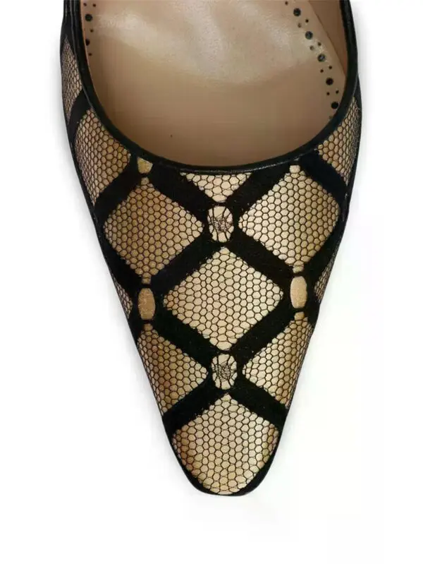 Manolo Blahnik Aleka Patterned Pumps