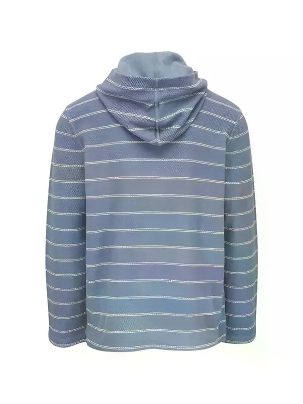 Faherty Brand Striped Hooded Pullover