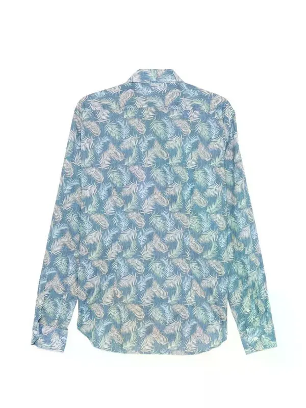 ORIAN Leaf-print Shirt