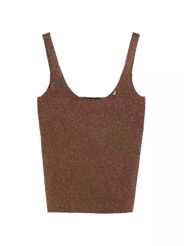 Liu Jo Shimmer Tank Top - Brown