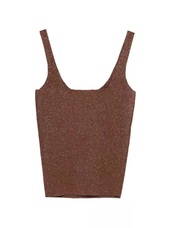 Liu Jo Shimmer Tank Top - Brown