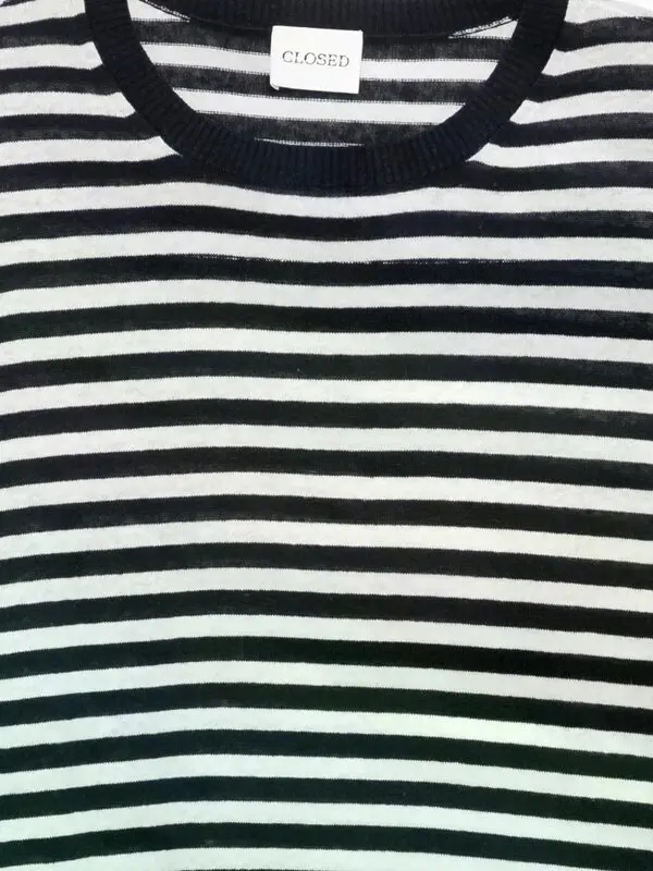 Closed Striped Pullover Sweater