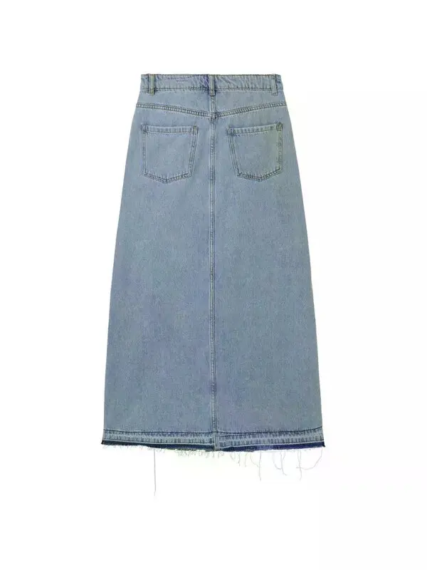 B+AB Frayed Slit Skirt