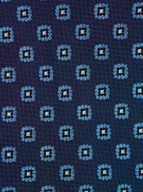 Zegna Geometric Patterned Neck Tie