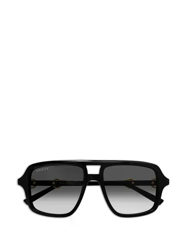 Gucci Navigator-frame Sunglasses - Black