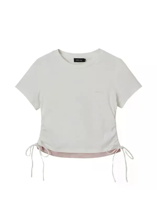 TOUT A COUP Drawstring T-shirt - White