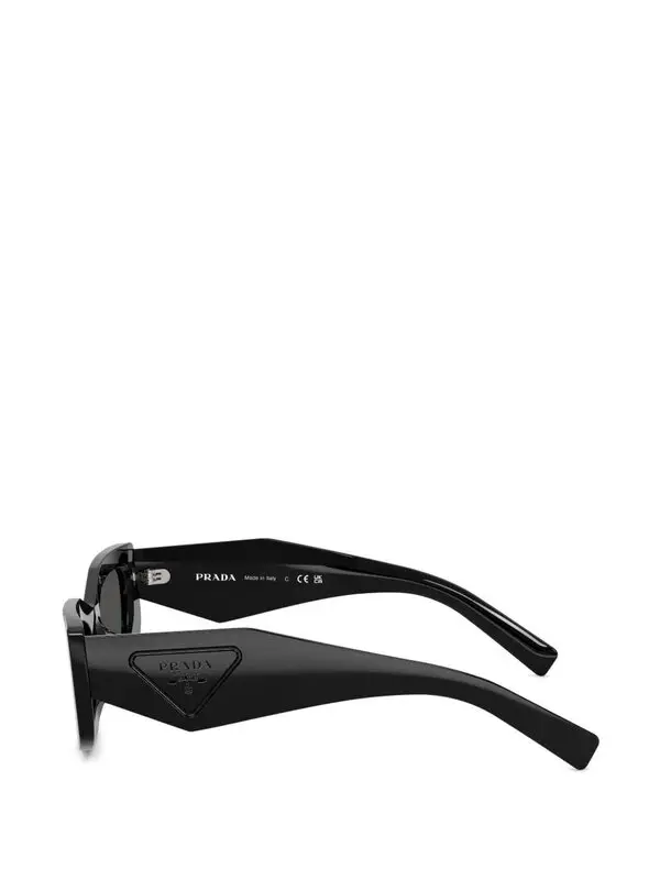 Prada Geometric-frame Sunglasses - Black