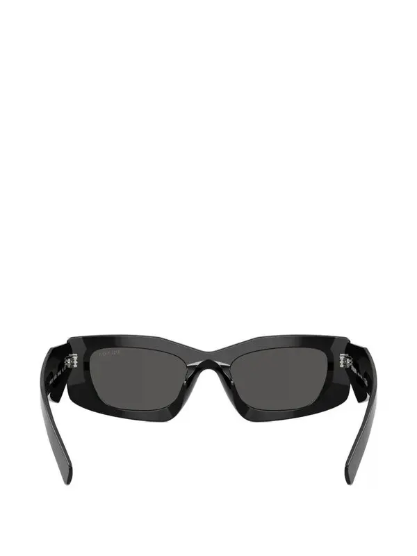 Prada Geometric-frame Sunglasses - Black