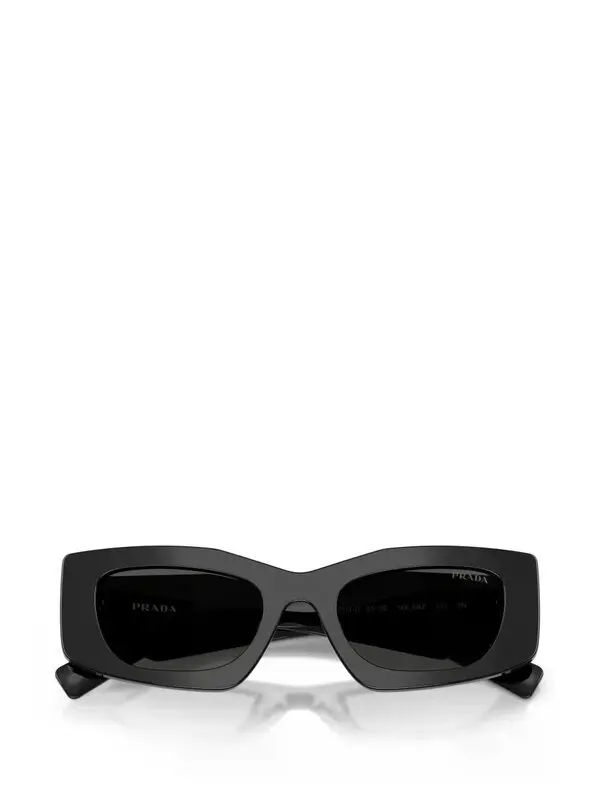 Prada Geometric-frame Sunglasses - Black