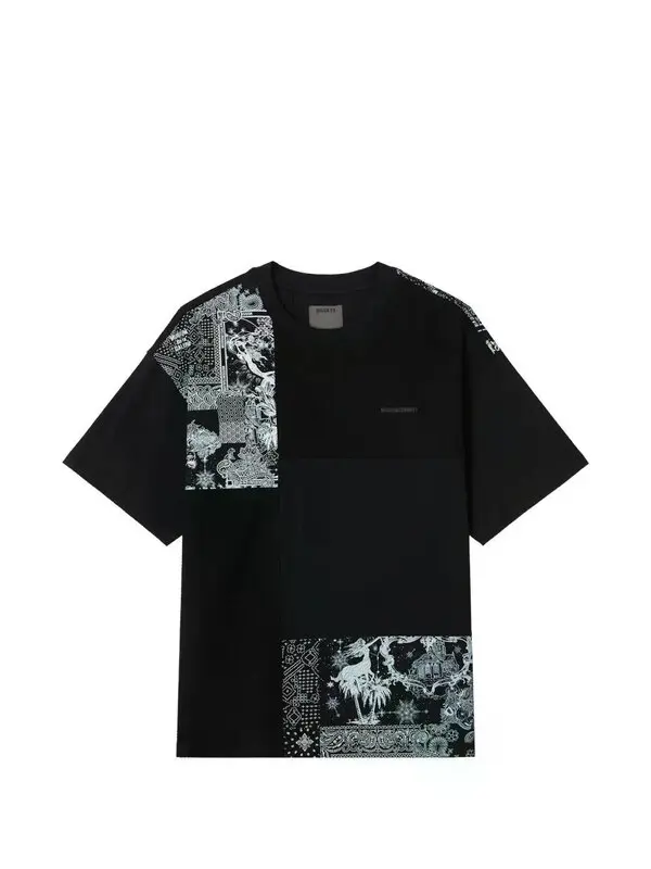 MUSIUM DIV. Patchwork Cotton T-shirt
