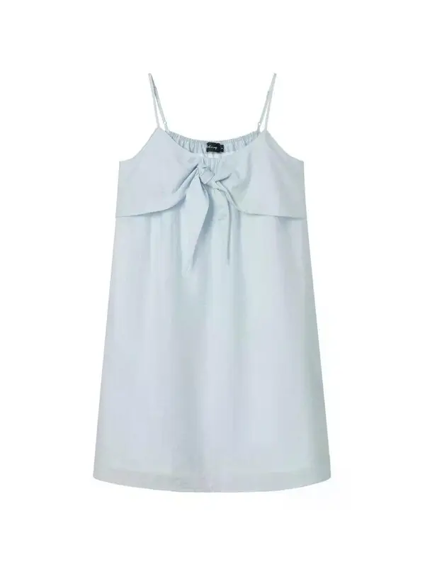 TOUT A COUP Bow-detail Sleeveless Dress - Blue