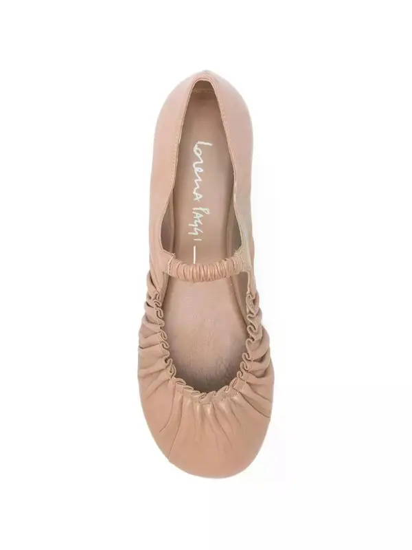 LORENA PAGGI Ballet Flats With Ruched Detailing