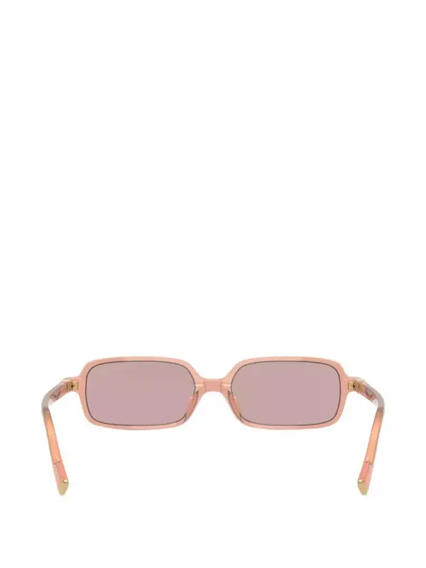 Miu Miu Rectangle-frame Sunglasses - Pink