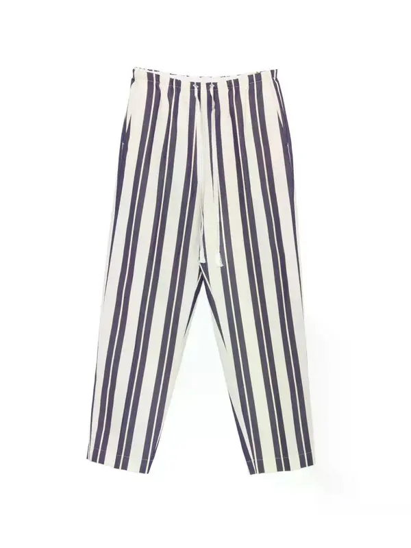 FORTE_FORTE Striped Trousers - Neutrals