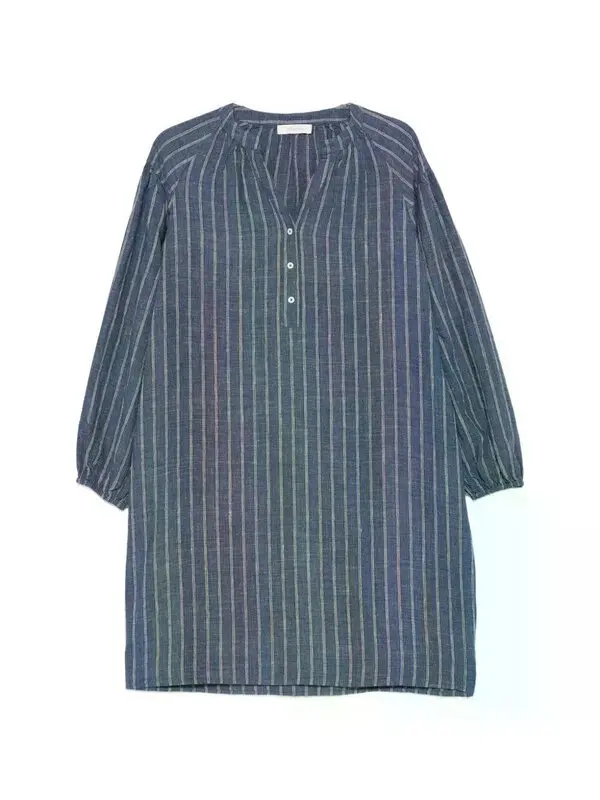 JCSOPHIE Striped Mini Dress With Buttons