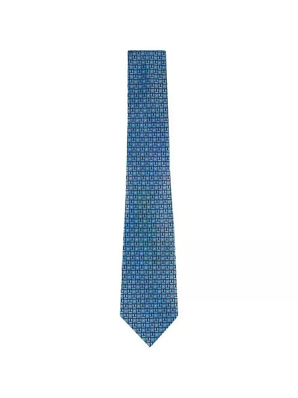 Zegna Patterned Neck Tie - Blue