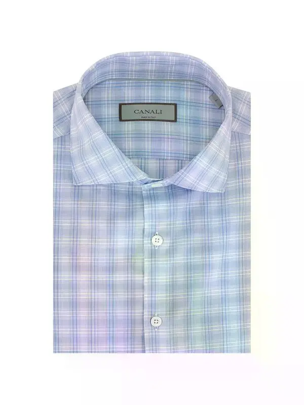 Canali Checked Cotton Shirt