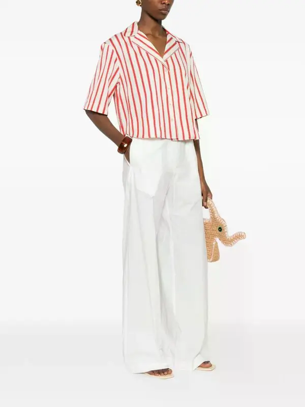 FORTE_FORTE Striped Shirt - Neutrals