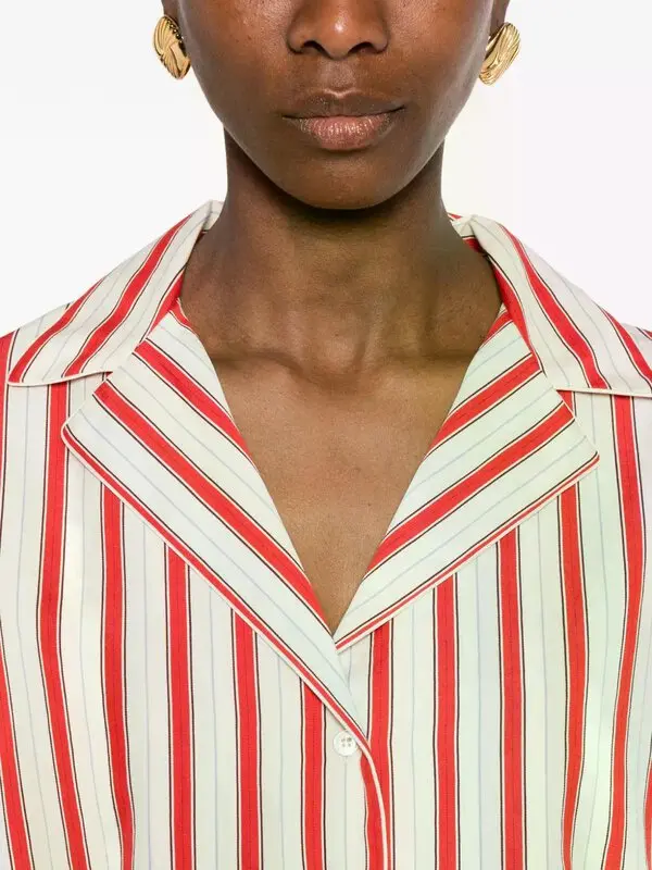 FORTE_FORTE Striped Shirt - Neutrals