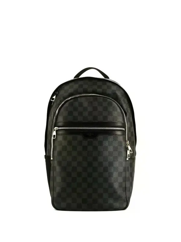 LOUIS VUITTON Damier Graphite Patterned Josh Backpack - Black