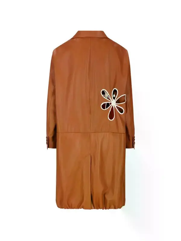 Fendi Flower Appliqué Coat