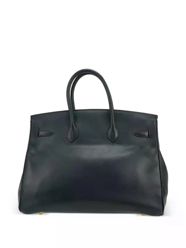 Hermès Birkin 35 Courchevel Leather Handbag - Blue