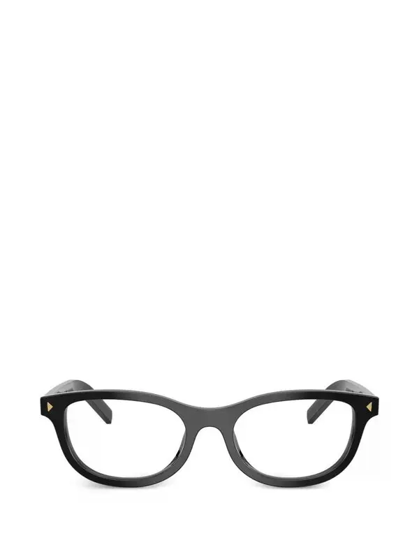 Prada Round Frame Eyeglasses - Black