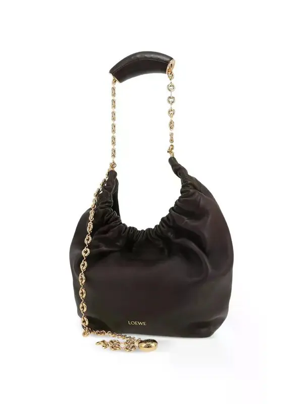 Loewe Squeeze Leather Handbag - Brown