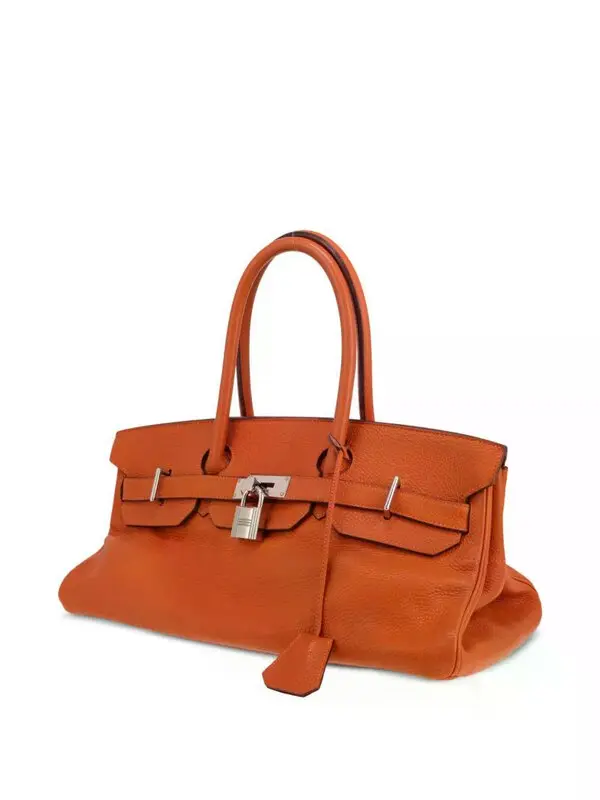Hermès 2004 Birkin Leather Shoulder Bag - Orange