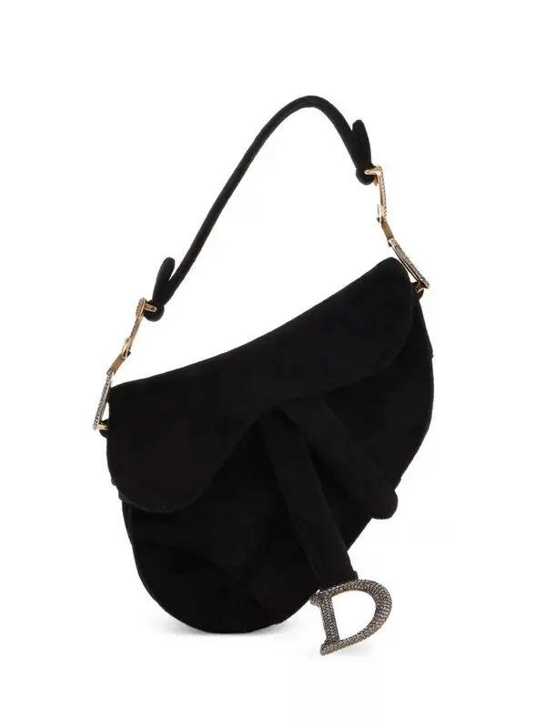 Dior 2020s Mini Saddle Bag - Black