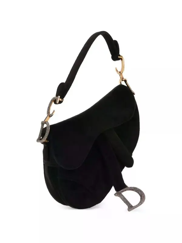 Dior 2020s Mini Saddle Bag - Black