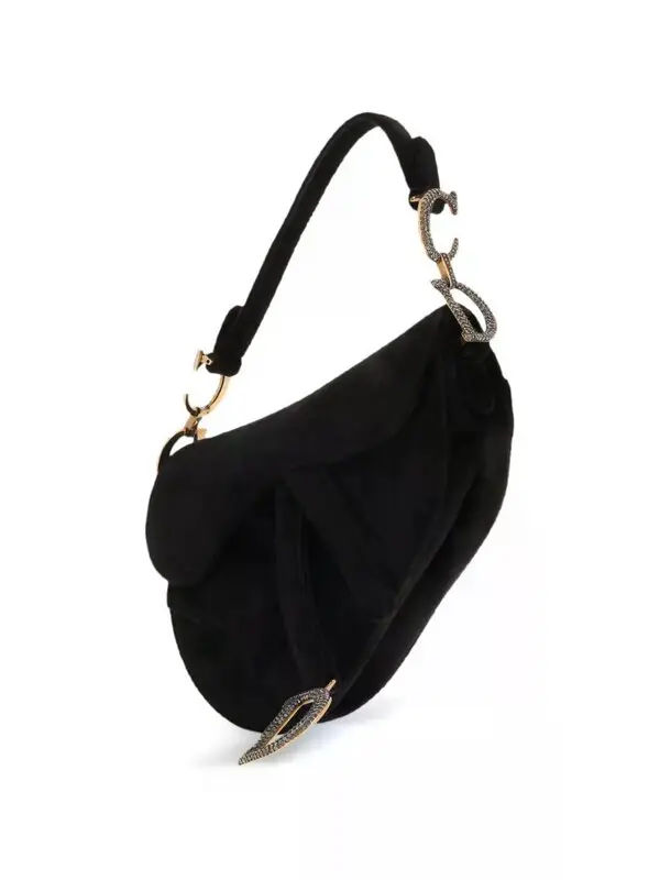 Dior 2020s Mini Saddle Bag - Black