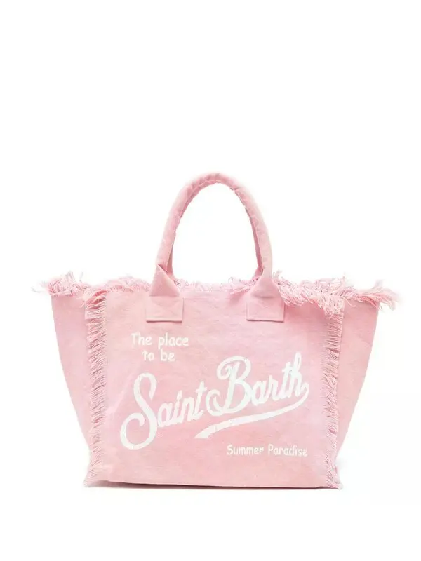MC2 SAINT BARTH Vanity Fringed Tote Bag - Pink