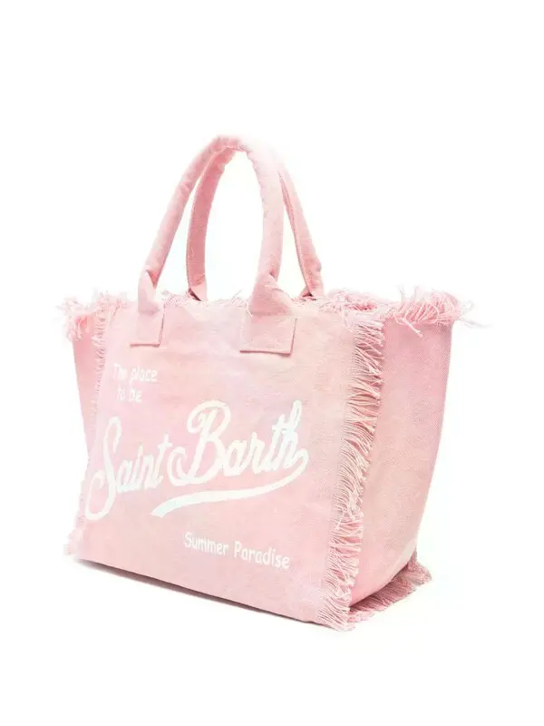 MC2 SAINT BARTH Vanity Fringed Tote Bag - Pink